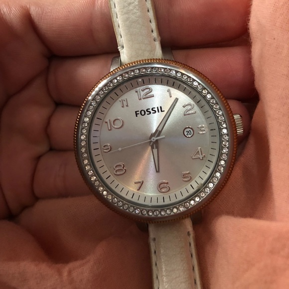 Fossil | Accessories | Authentic Fossil Leather Strap Watch | Poshmark